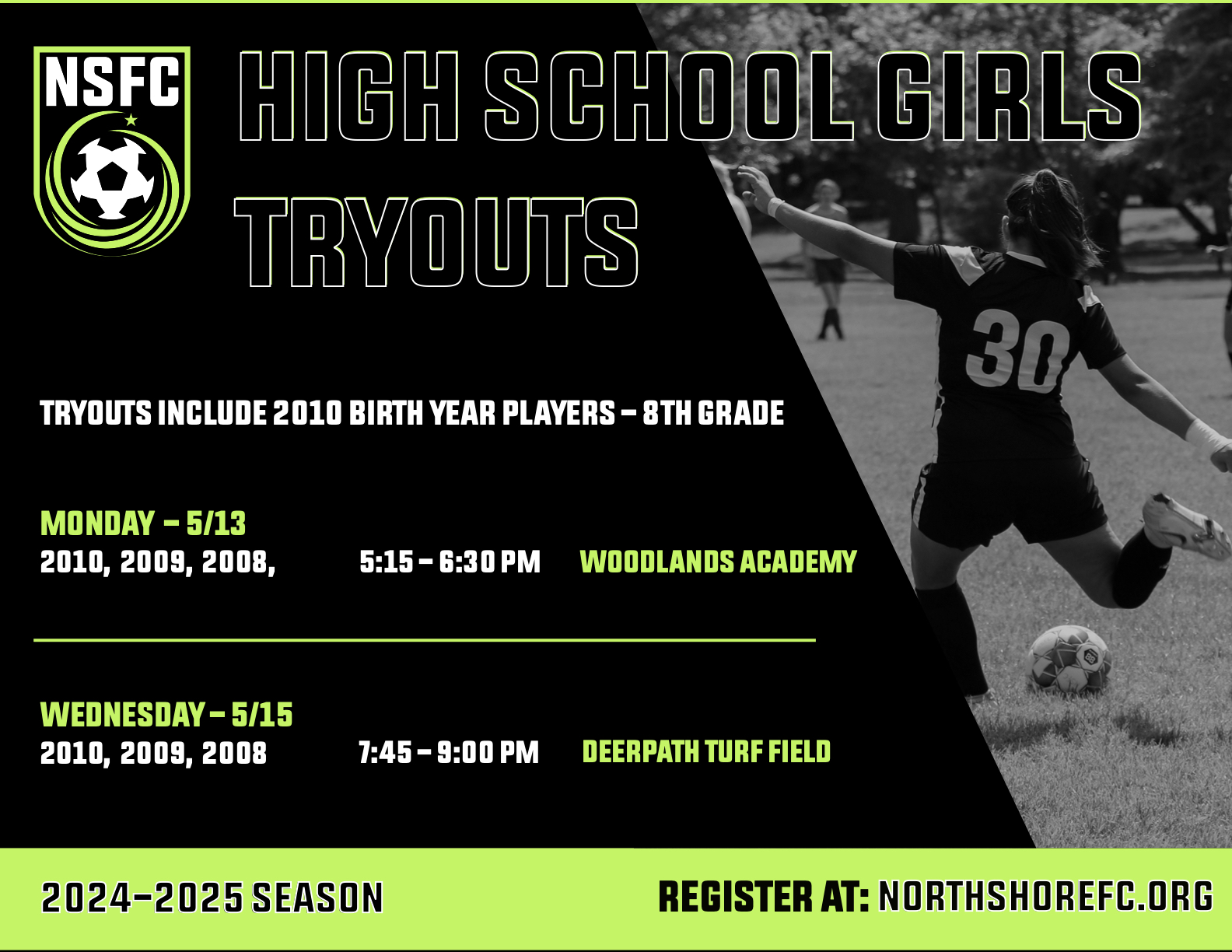 High School Girls Tryouts